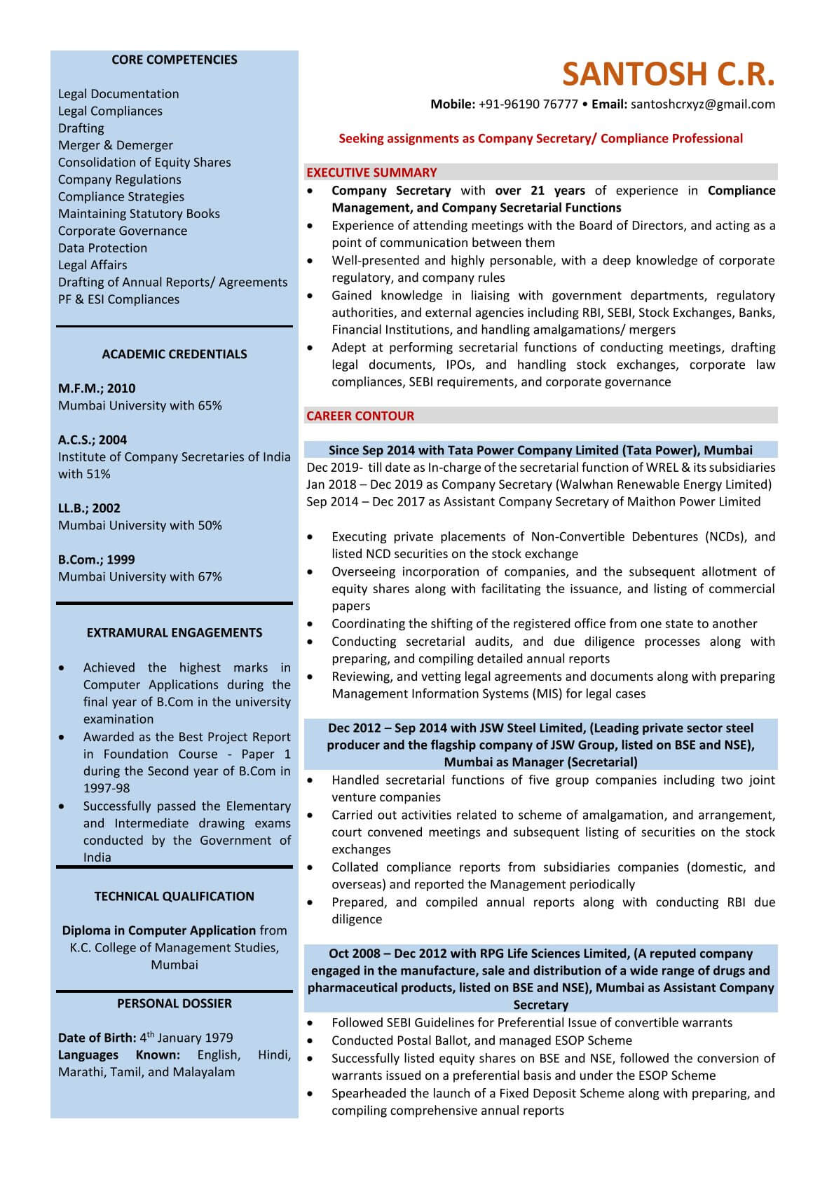 Professional Resume Writing Service